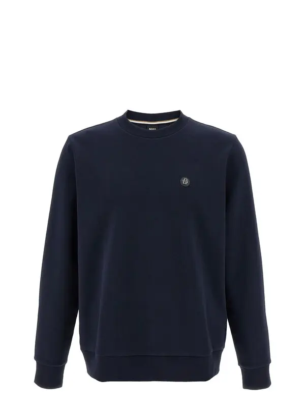 Hugo Boss Logo Sweatshirt - Blue