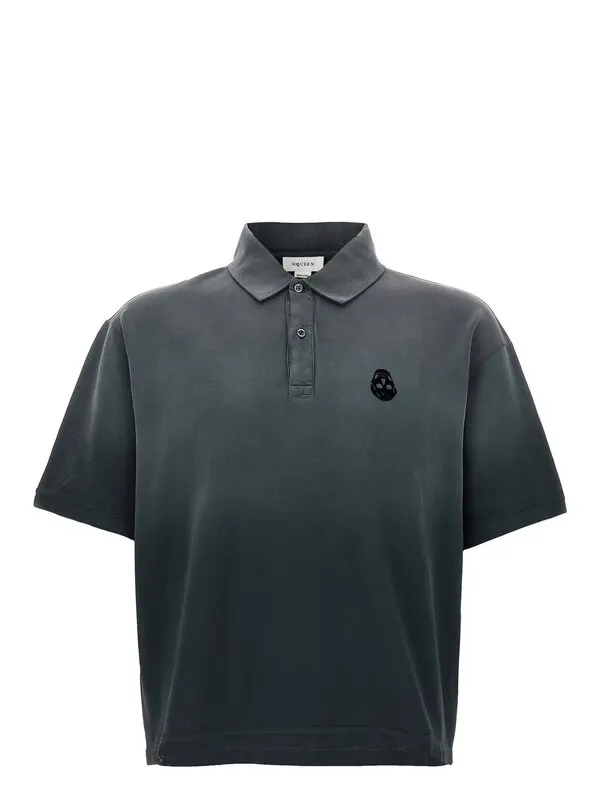 Alexander McQueen Skull Polo - Gray