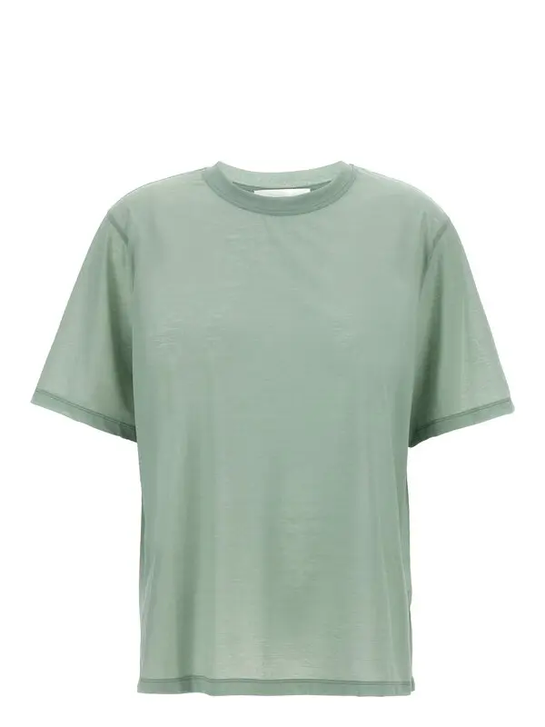 Victoria Beckham Logo Embroidery T-shirt - Green