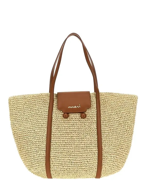 Marni Medium 'trunkaroo' Shopper - Beige
