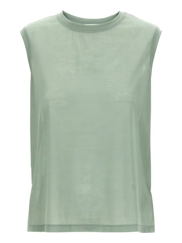 Victoria Beckham Logo Embroidery Top - Green