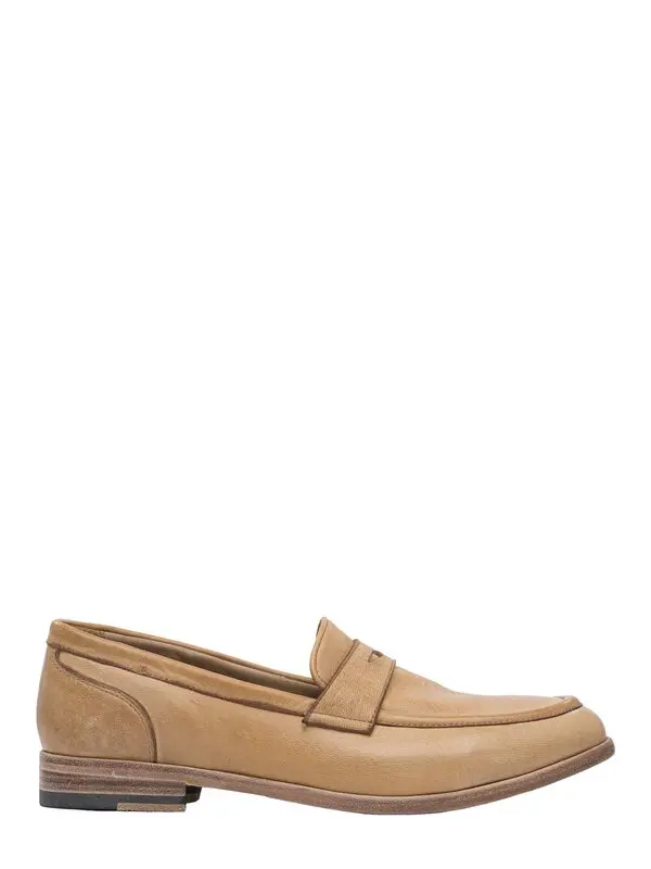 STURLINI Leather Loafers - Beige