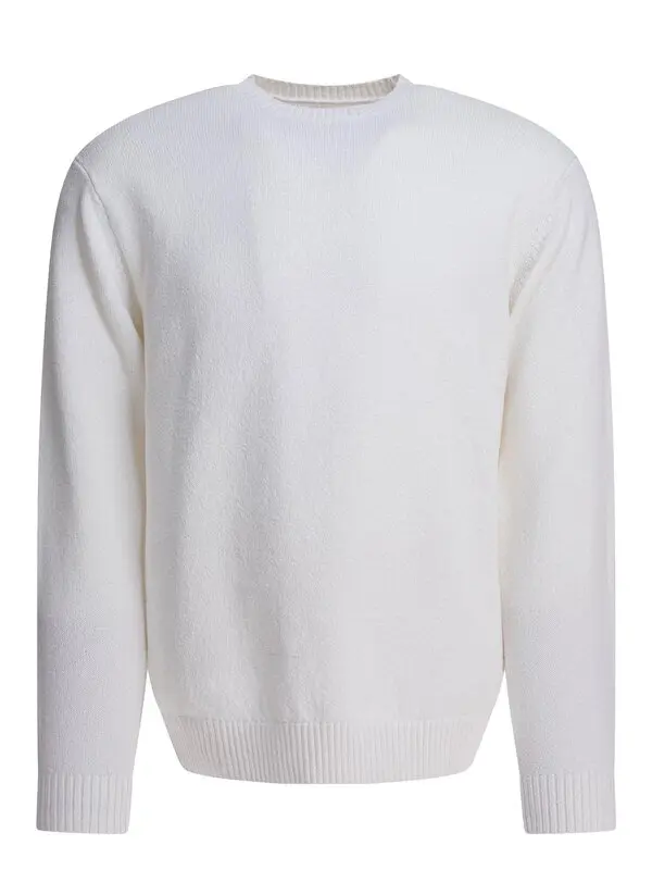 BEAMS Lily Yarn Knitwear - White