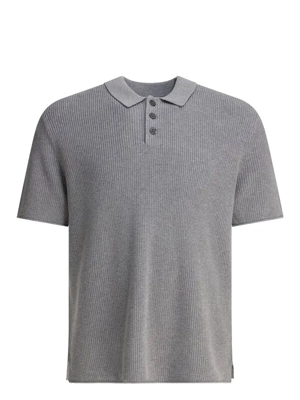 ALEX MILL Eastwood Polo Shirt - Grey