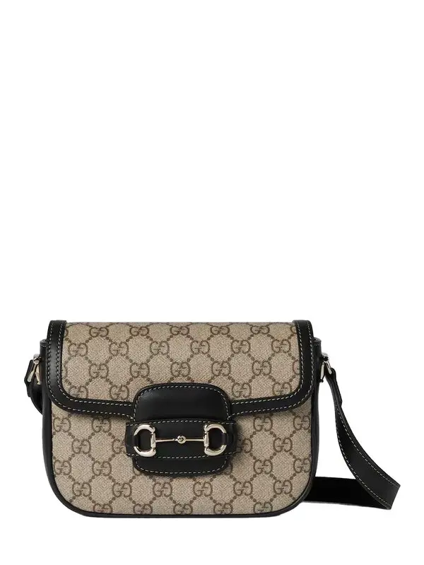 Gucci Horsebit 1955 Soft Small Shoulder Bag - Beige