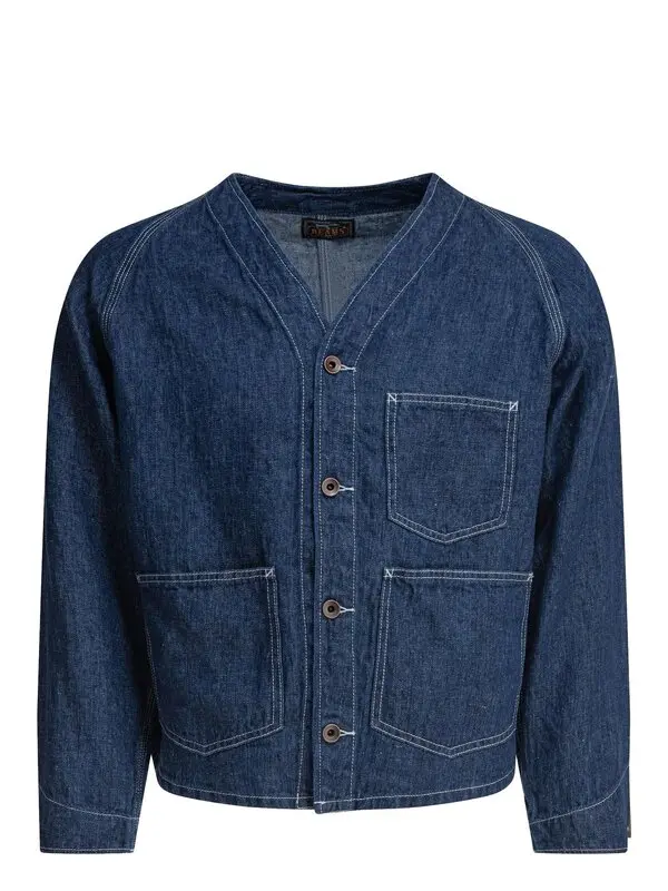 BEAMS Engineer Denim Jacket - Blue