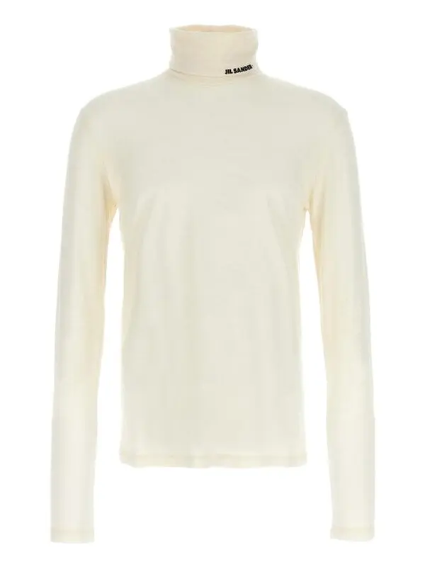 JIL SANDER Turtleneck Sweater - White