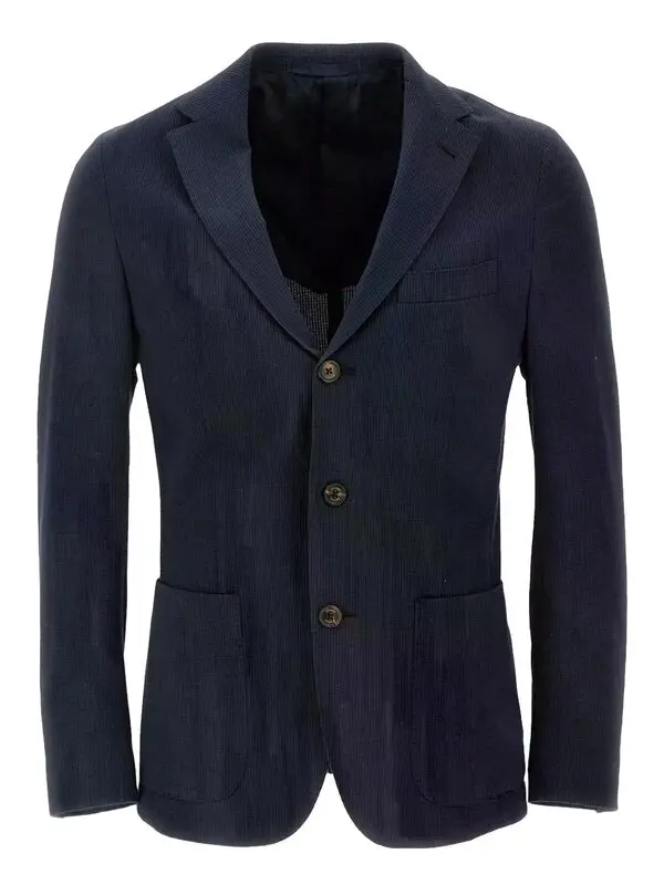 Eleventy Single-breasted Blazer - Blue