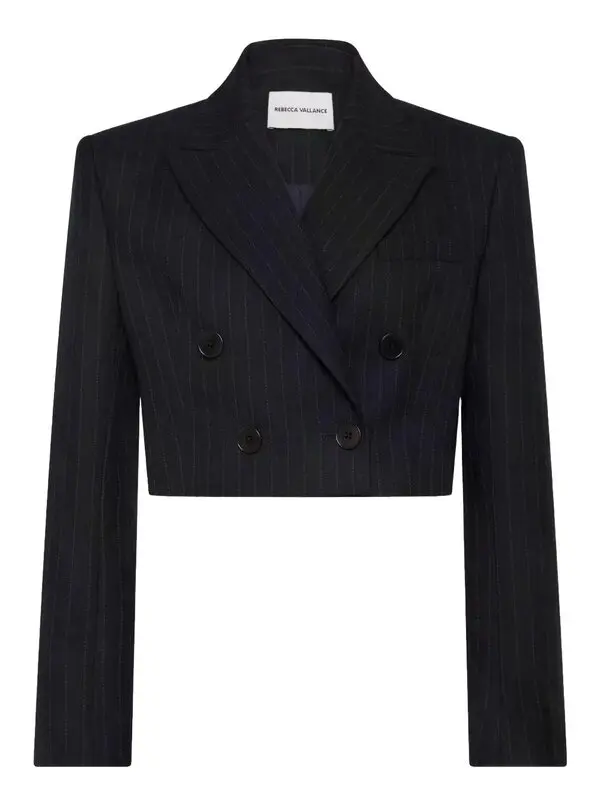 Rebecca Vallance Maxwell Cropped Blazer - Blue