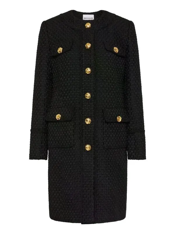 Rebecca Vallance Kimberly Double-breasted Coat - Black