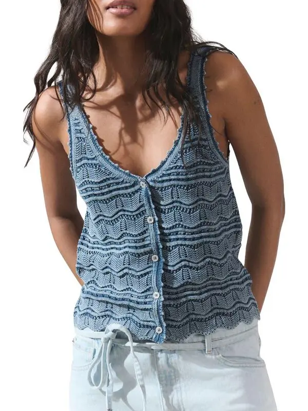 NEXT Crochet Sweater Tank - Blue