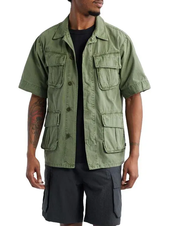 Alpha Industries Fatigue Short Sleeve Cotton Overshirt - Og-107 Green