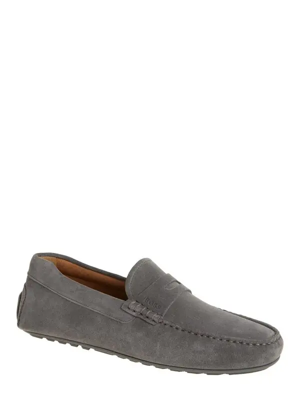 BOSS Penny Loafer - Medium Grey