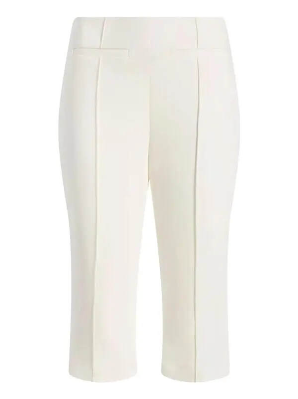 Cinq À Sept High-waisted Cropped Trousers - White
