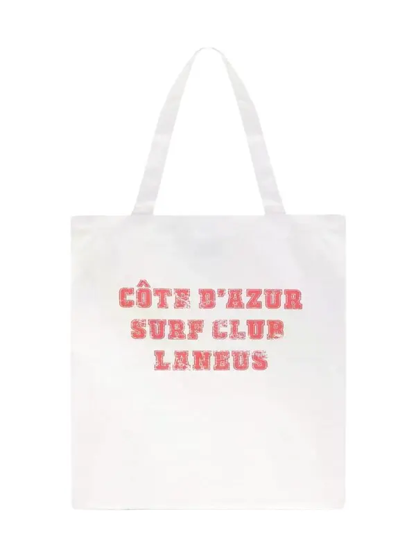 LANEUS Côte D'azur Tote Bag - White
