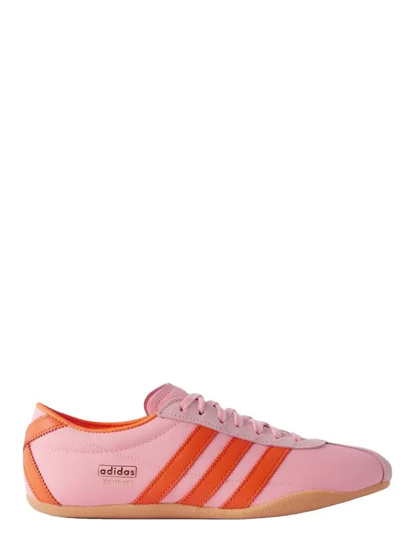 Adidas Originals By Alexander Wang Tokyo W Leather-trimmed Sneakers - Pink
