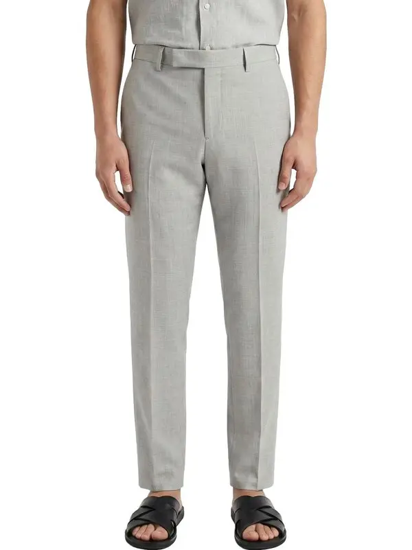 PT TORINO Virgin Wool Slim Fit Trousers - Gnawed Blue