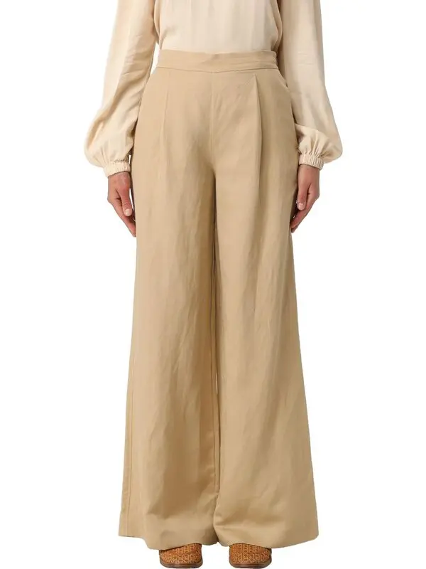 TWINSET Wide Leg Trousers - Sand