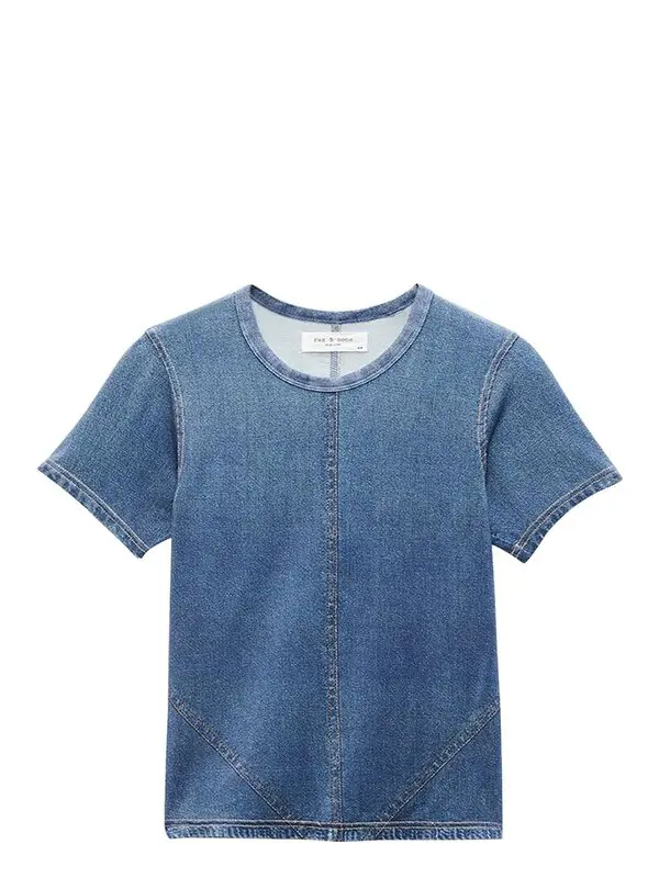 Rag & Bone Miramar Jersey Baby Tee - Cosmos