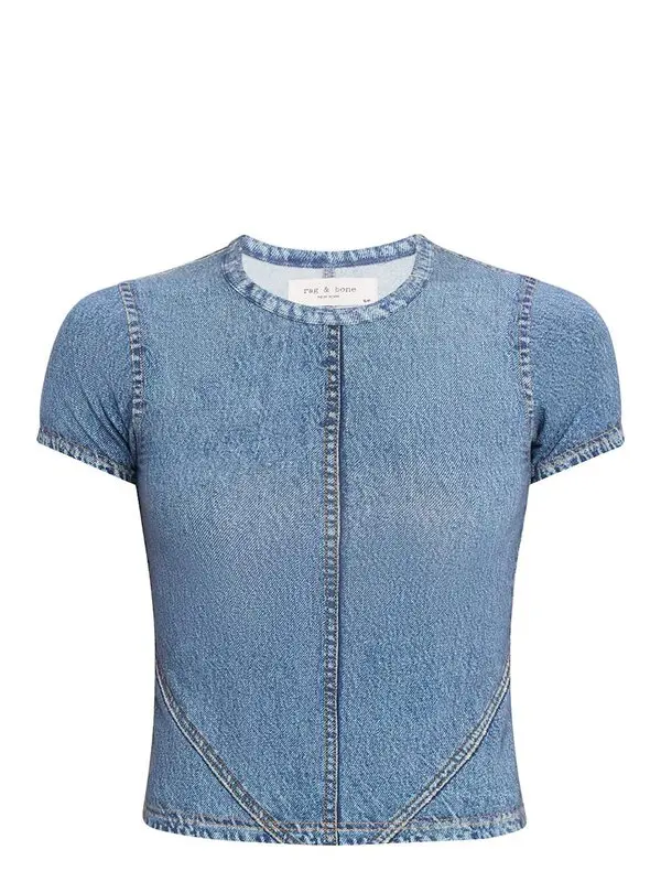 Rag & Bone Miramar Jersey Baby Tee - Minetta