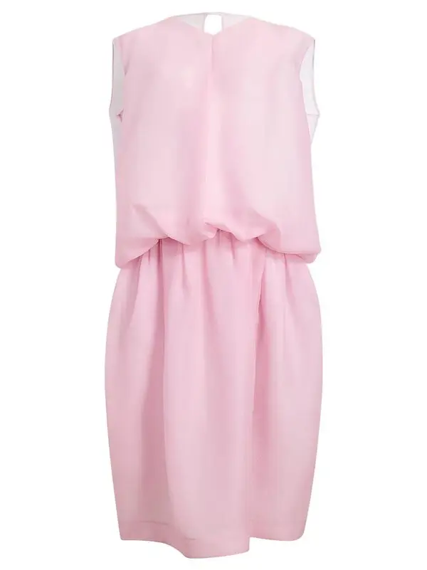 Khaite Noah V-neck Organza Dress - Peony