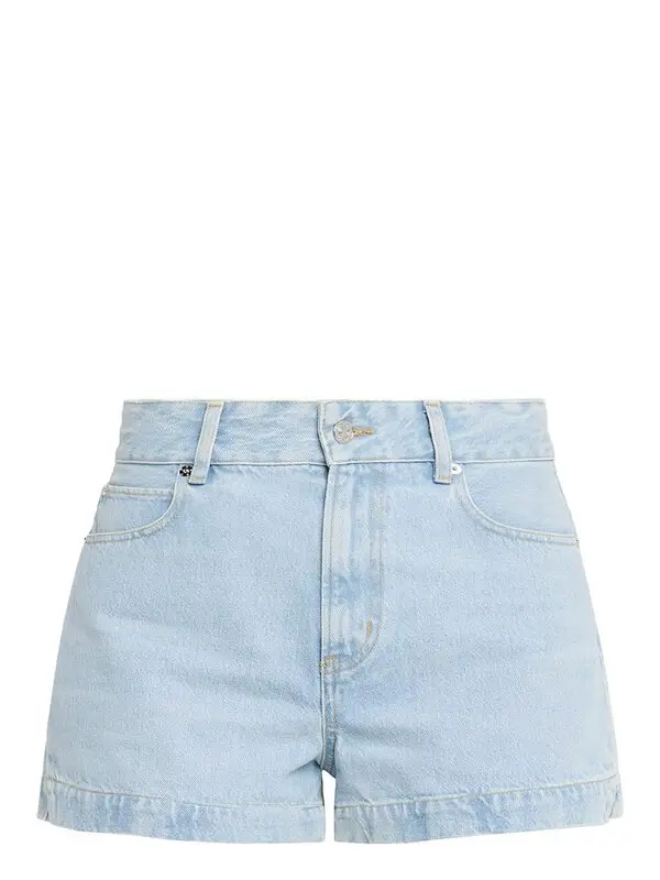 FRAME The Charm Denim Shorts - Light Blue