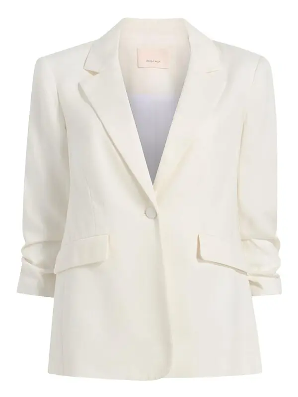 Cinq À Sept Kylie Linen Blazer - Ivory
