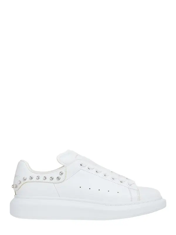 Alexander McQueen Studded Oversized Sneakers - Bone/crystal
