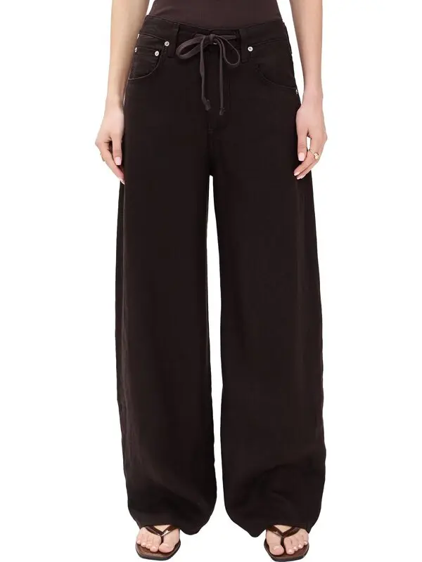 Citizens Of Humanity Brynn Drawstring Trousers - Chocolate