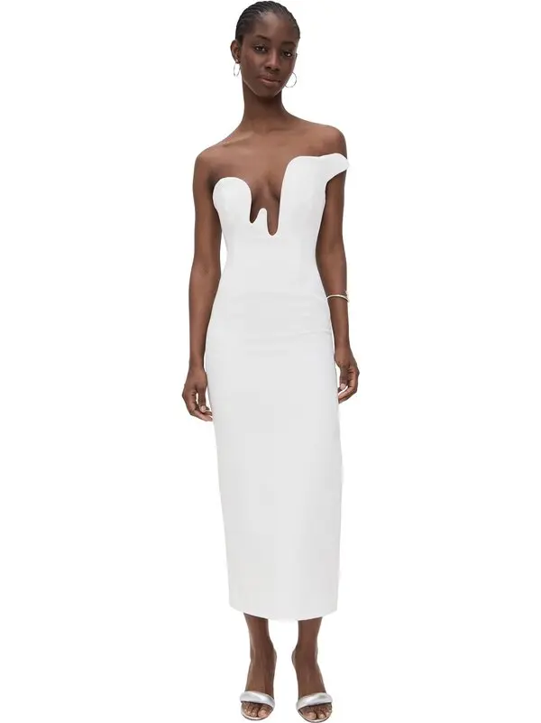 Bardot Rosalyn Midi Dress - Orchid Wht
