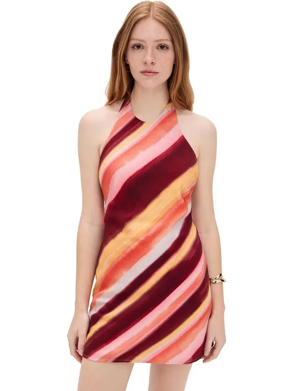 SEVEN WONDERS Odyssey Mini Dress - Peach Stripe