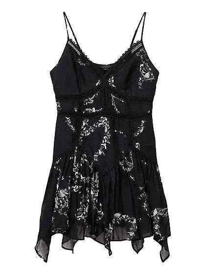 ALLSAINTS Zia Leopard-print Mini Dress - Flight Black