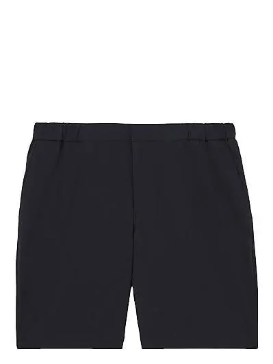 REISS Stretch-woven Chino Shorts - Navy