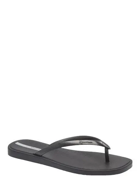 Ipanema Solar Color Flip Flop - Black/metallic Black