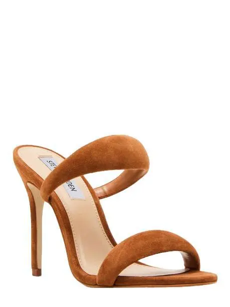 Steve Madden Saturn Slide Sandal - Chestnut Suede