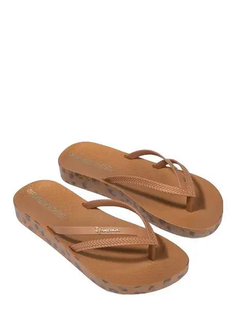 Ipanema Bossa Soft V Flip Flop - Brown/gold