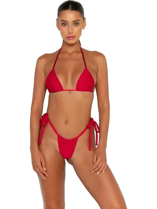 FAE Honey Triangle Bikini Top - Hibiscus