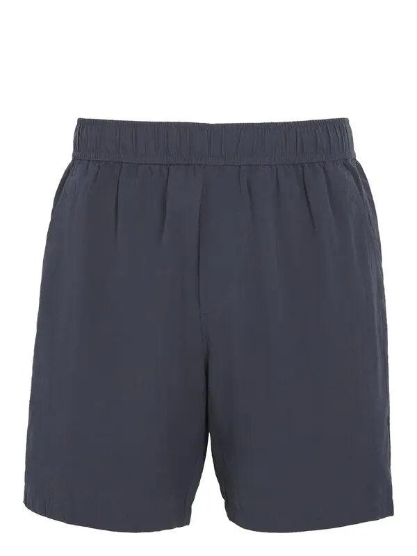 Paige Stretch-cotton Teague Shorts - Navy