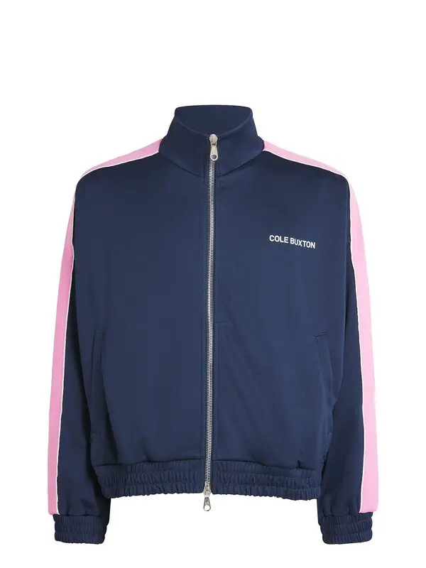 COLE BUXTON Interlock Track Jacket - Navy