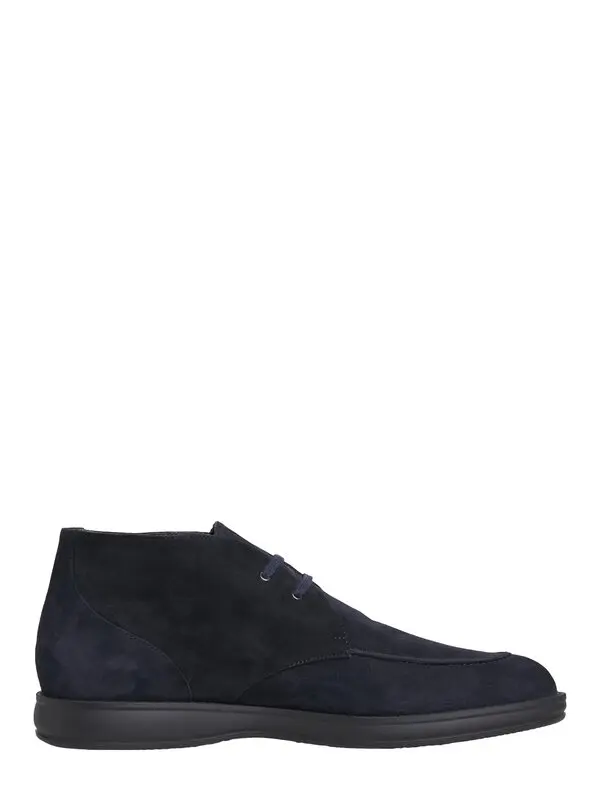 Brioni Journey Suede Ankle Boots - Blue