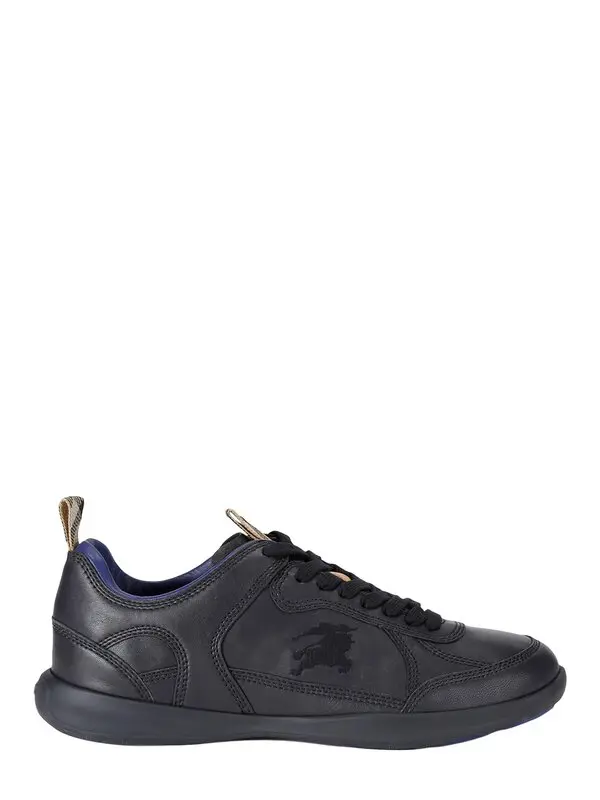 Burberry Leather Matrix Sneakers - Black
