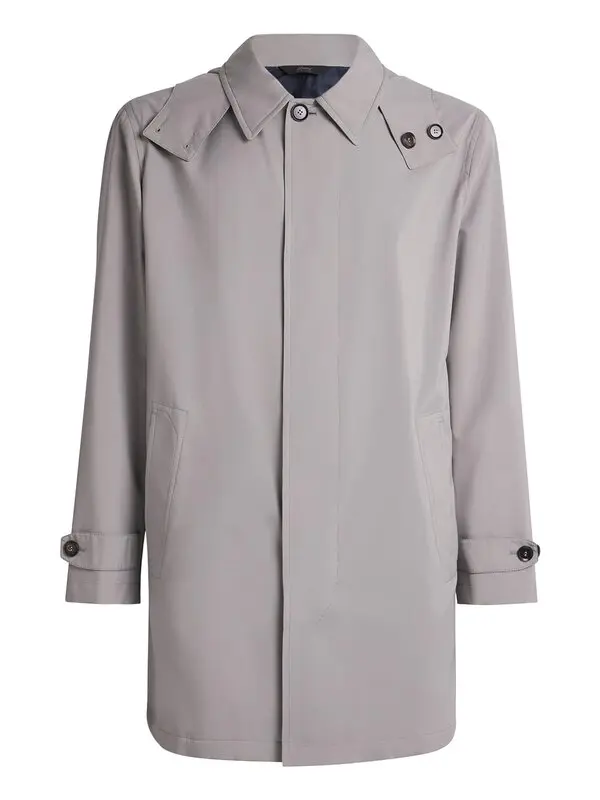 Brioni Water-repellent Performa Raincoat - Grey
