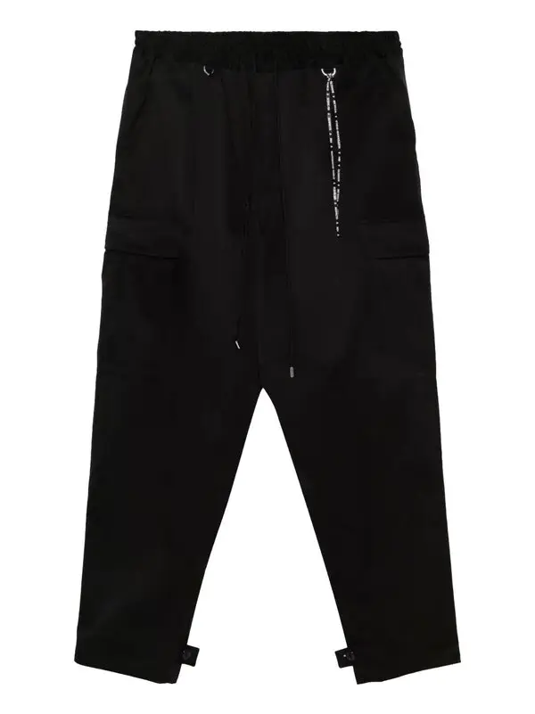 MASTERMIND WORLD Embroidered Logo Trousers - Black