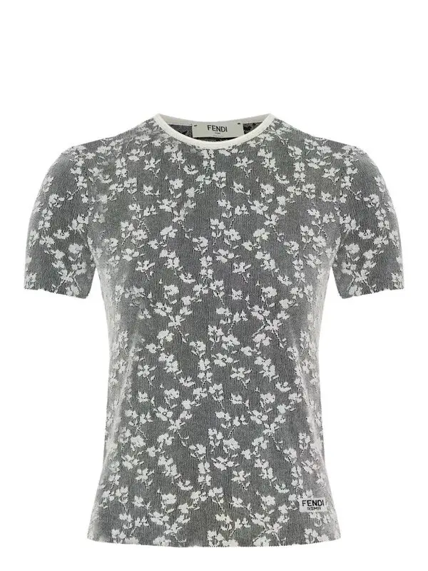 Fendi Lace T-shirt - Grey