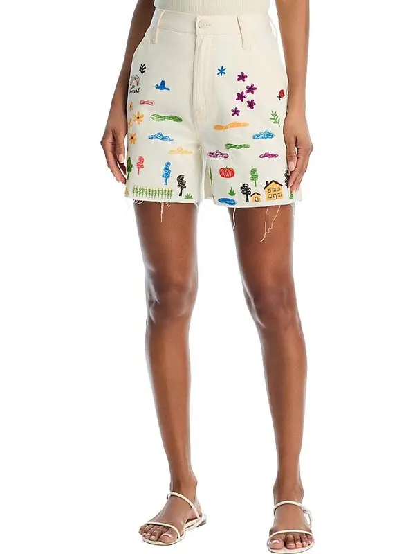 MOTHER The Stud Finder Shorts - No Rainbows Without Rain