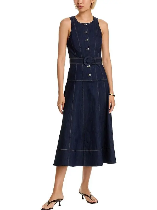 Cinq À Sept Margaret Sleeveless Midi Dress - Indigo