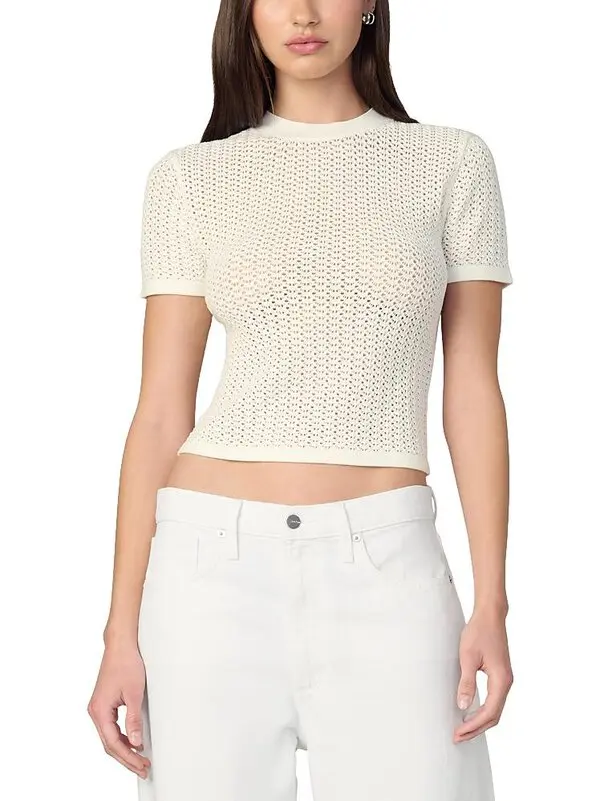 Joe's Jeans The Crochet Baby Tee - Ecru