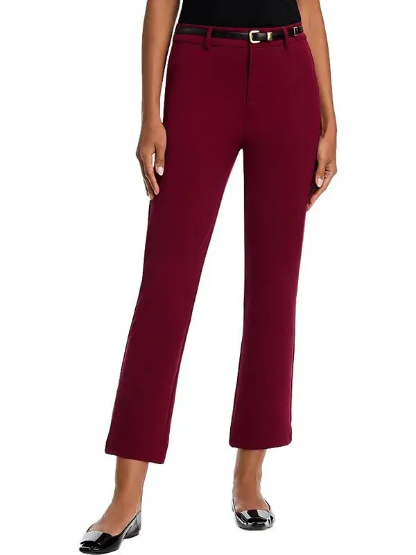 L'Agence Ketra Boot-cut Trousers - Black Cherry