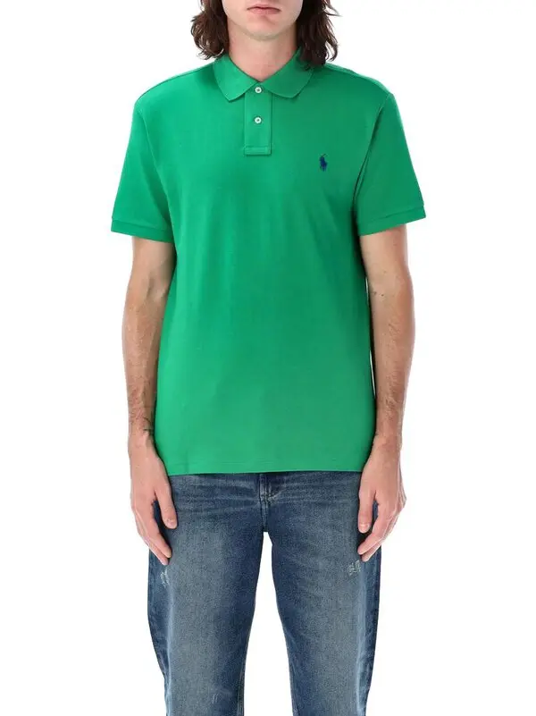 Polo Ralph Lauren Custom Slim Fit Polo Shirt - Biliard Green