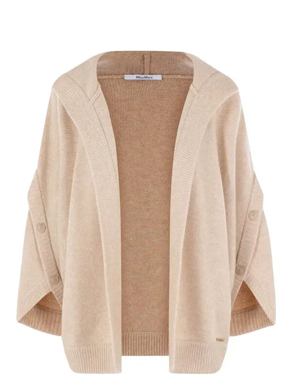 Max Mara Oversized Hooded Cardigan - Grey